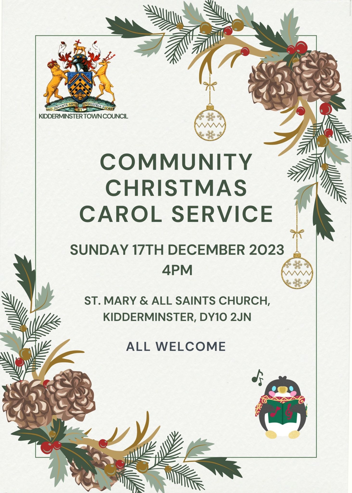 Community Christmas Carol Service - Kidderminster Town Council